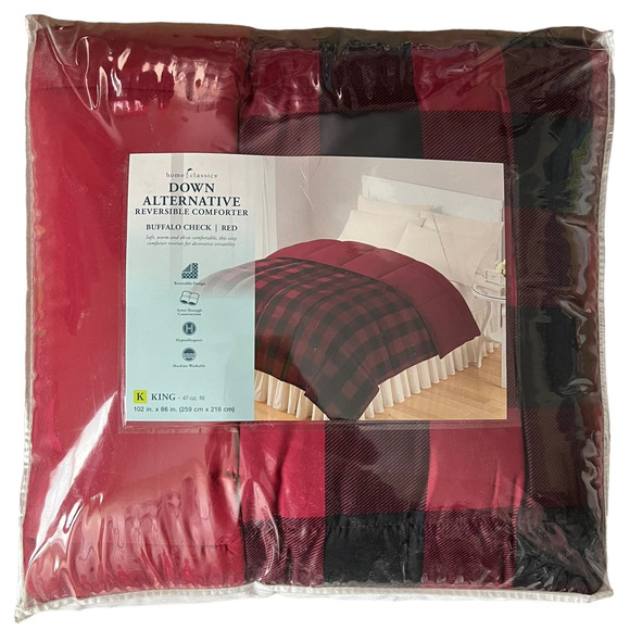 Home Classics | Bedding | Home Classics Down Alternative Buffalo Plaid ...